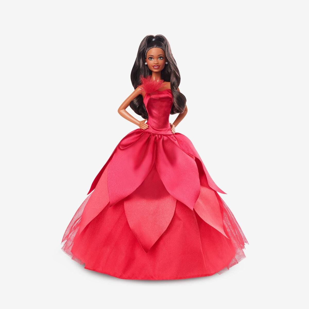 Mattel Barbie HBY07 (2022 Holiday, Dark-Brown Hair) 2022 Holiday Barbie ...