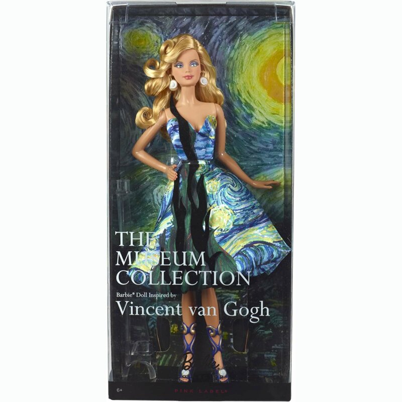 Mattel Barbie Van Gogh Doll (V0445) Museum Collection series